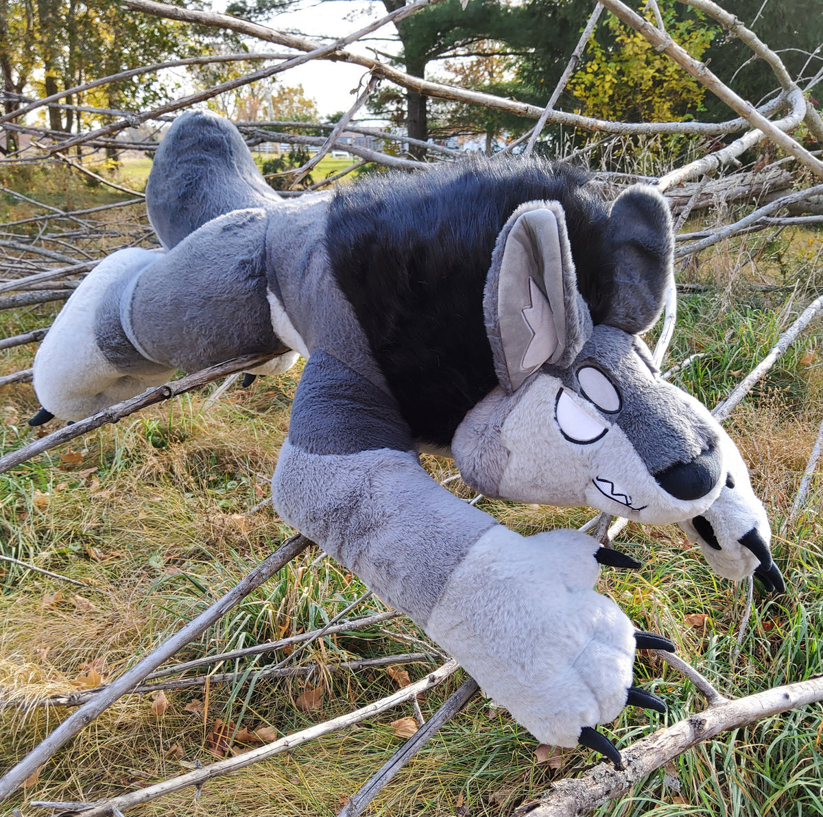 Giant Grey Werewolf Plush| Lairbrew
