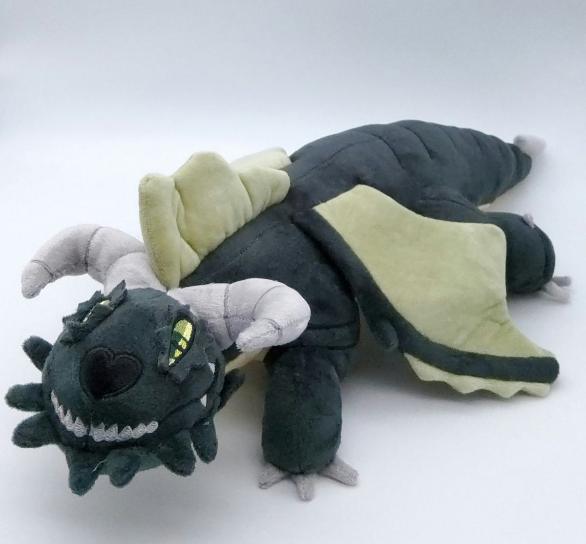 Eclipse, 20 Inch Black Swamp Dragon Plush| Lairbrew