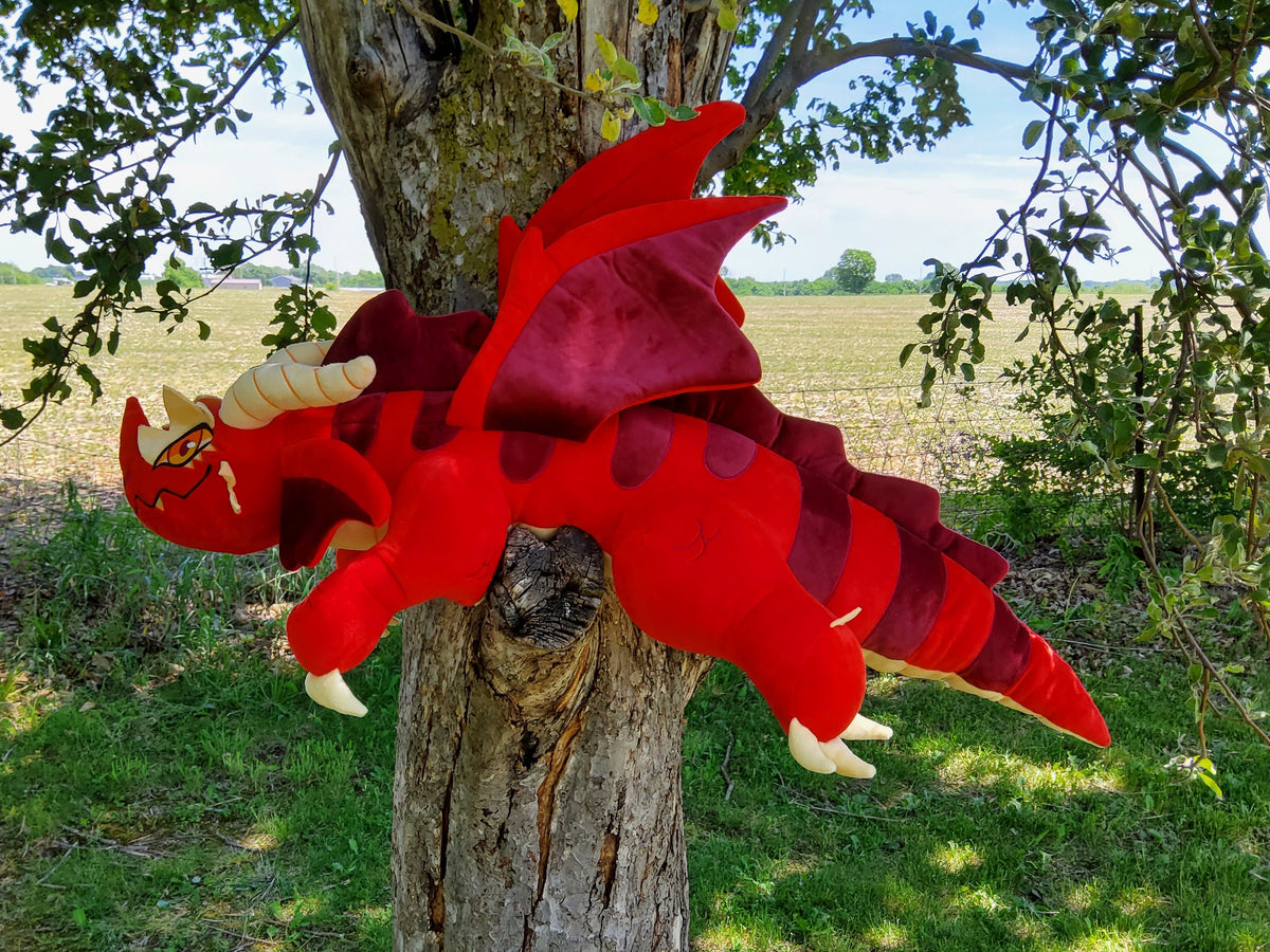 Comet, Giant 40 Inch Red Fire Dragon Plush| Lairbrew